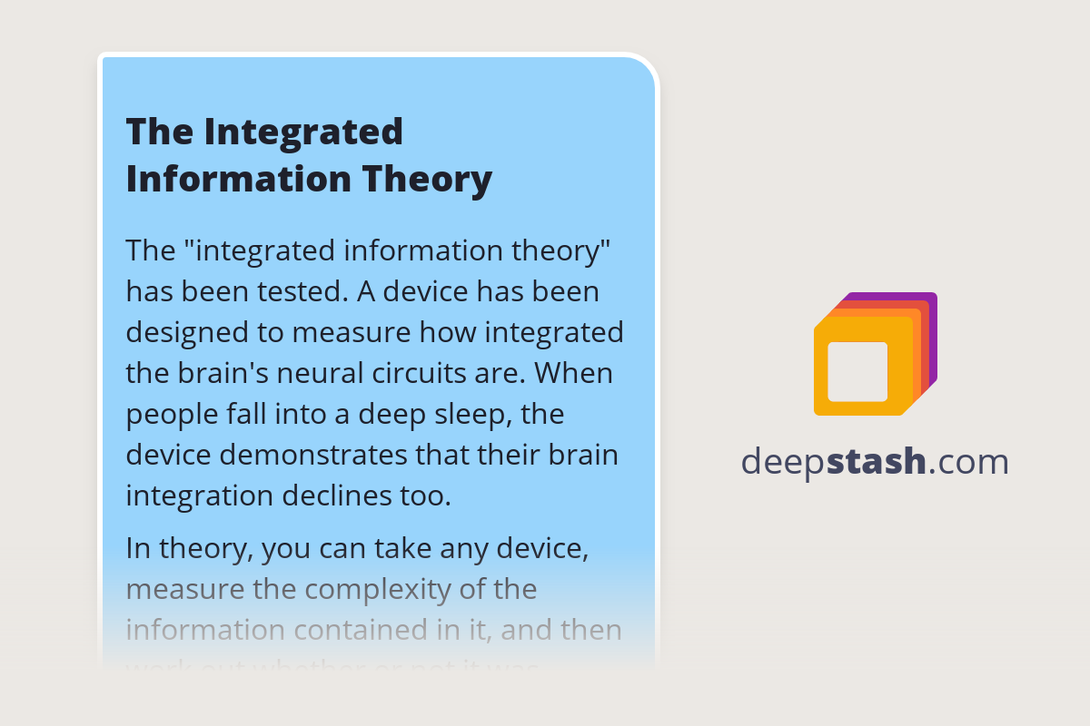 38817-the-integrated-information-theory – REVIEWS AND VIEWS OF LIFE
